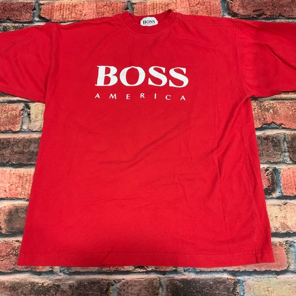 Shirts | Vintage Hugo Boss America Shirt Size L | Poshmark